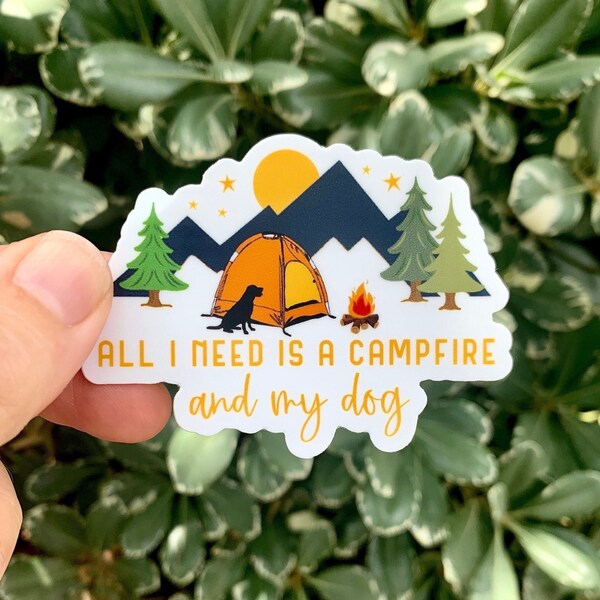 Camping Stickers - Etsy