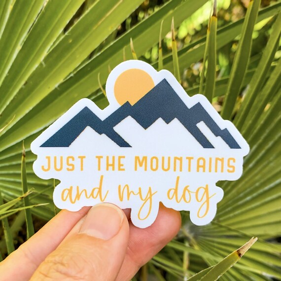Mountain Sticker Mountain Dog Sticker Adventure Dog Sticker - Etsy
