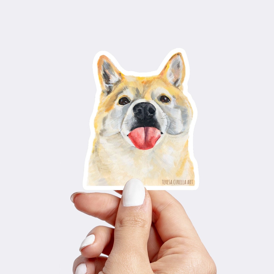 Shiba Inu Sticker, Shiba Inu Decal, Shiba Inu Gift, Shiba Anime, Shiba ...