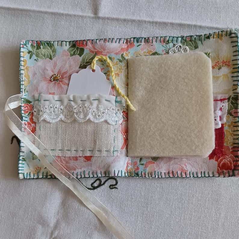 Handmade Needle Case / Needle Book. Vintage Gem Style. Slow Stitched ...