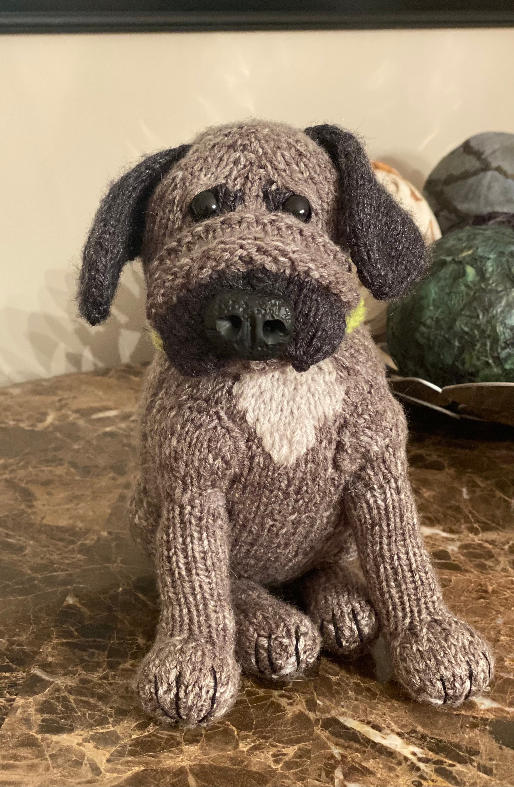 English Bulldog Knitting Pattern - Etsy