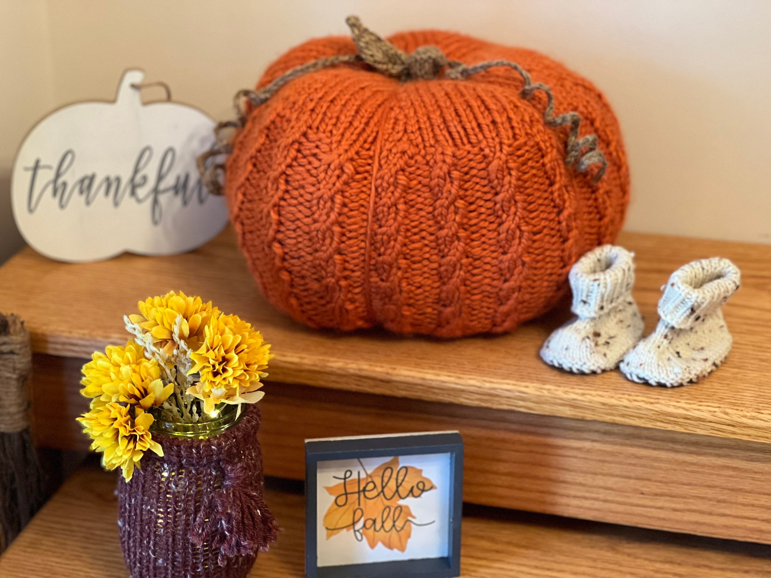 Cabled Pumpkin Pattern, Centerpiece, Fall Decor, Knitting Pattern - Etsy