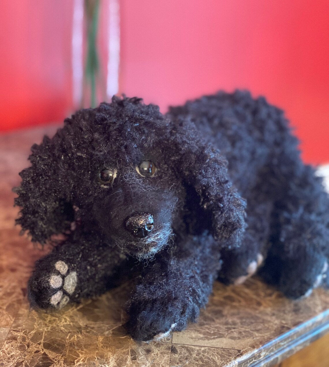 Poodle Knitting Pattern Stuffed Poodle Knit Poodle Stuffed | Etsy