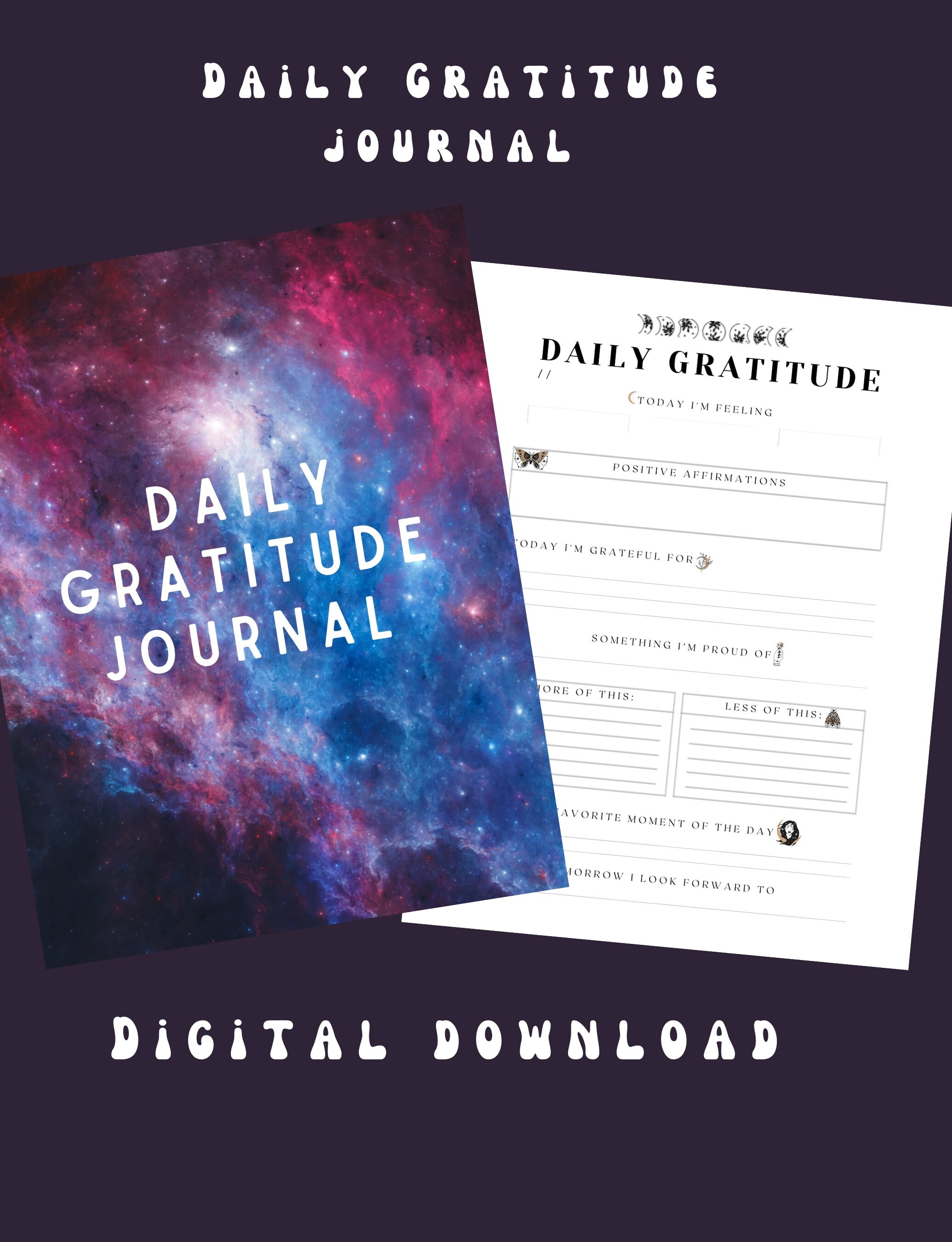 Gratitude Journal Printable, Gratitude Journal, Gratitude Journal ...