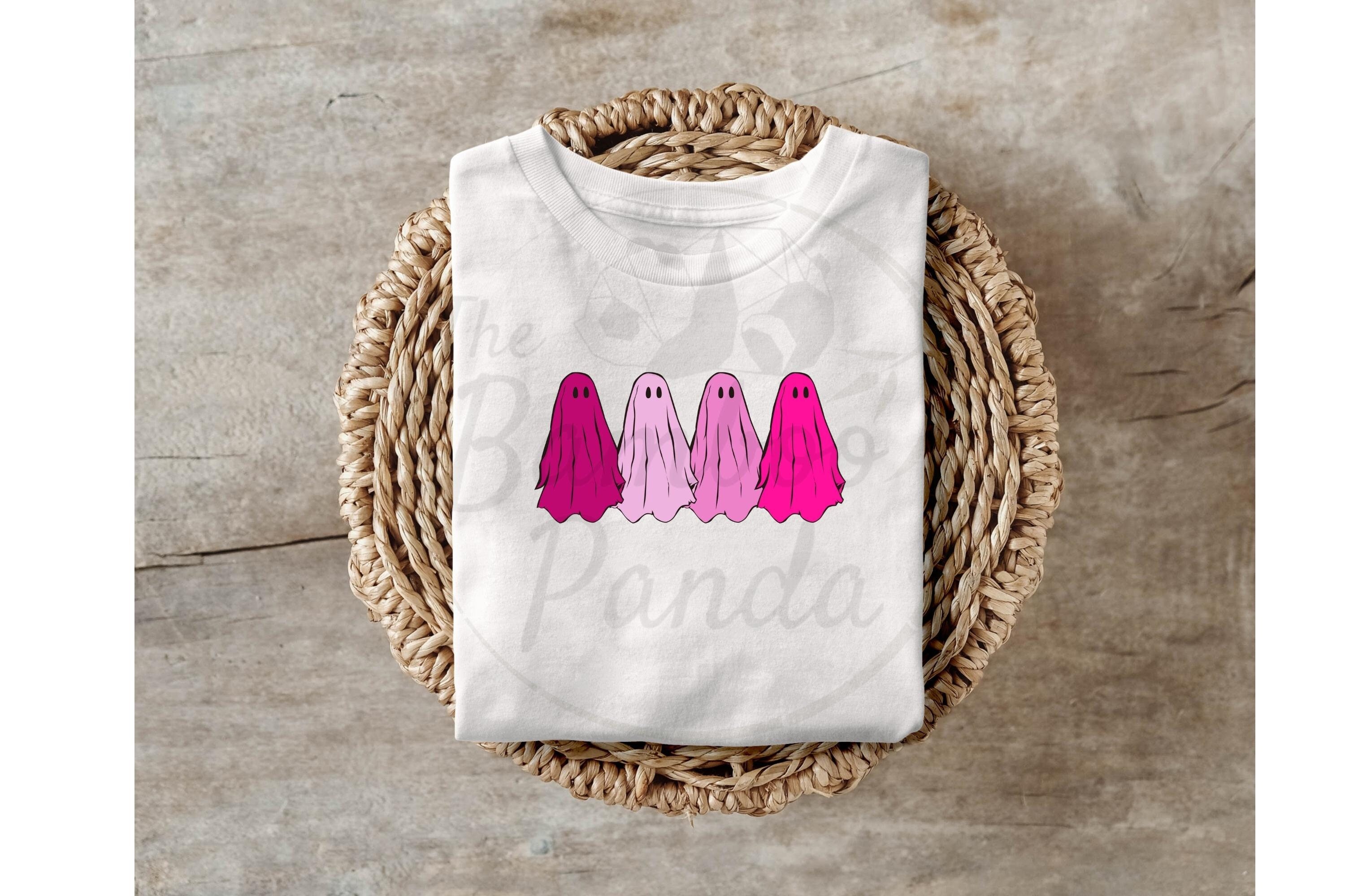 Pink Ghost Svg, Halloween Svg, October Svg, Four Ghosts, Breast Cancer ...