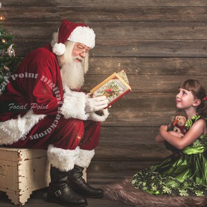 Santa Digital Backdrop, Christmas Scene, Christmas Digital Download ...