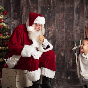 Santa Digital Backdrop Christmas Scene Christmas Digital - Etsy