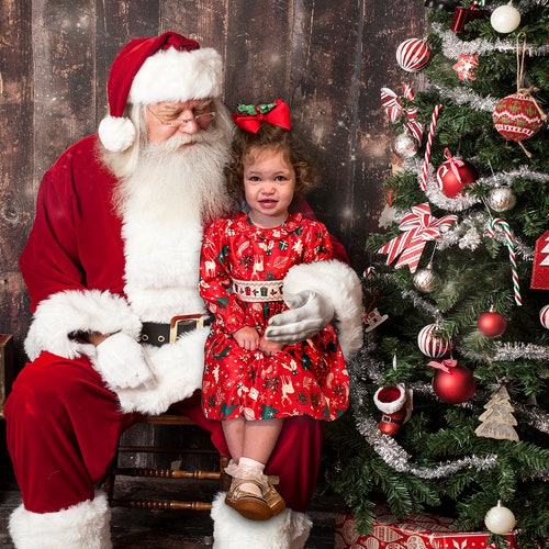 Santa Digital Backdrop Christmas Scene Christmas Digital - Etsy