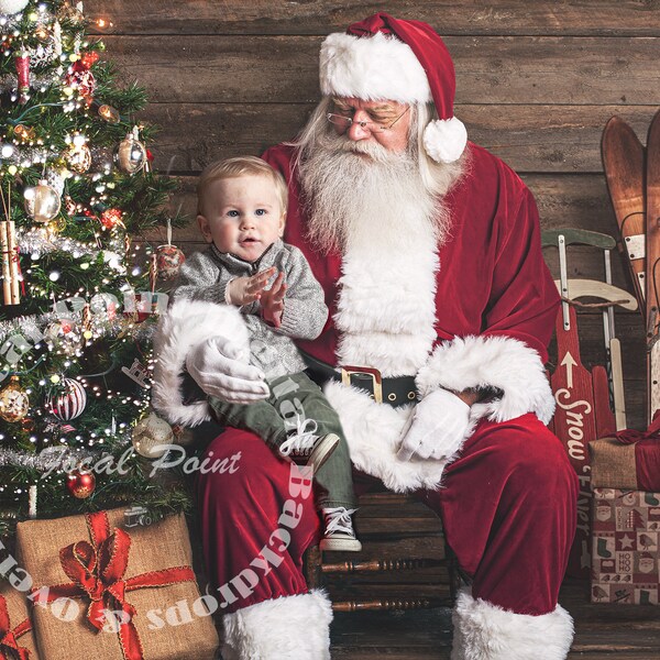 Santa Backdrop - Etsy