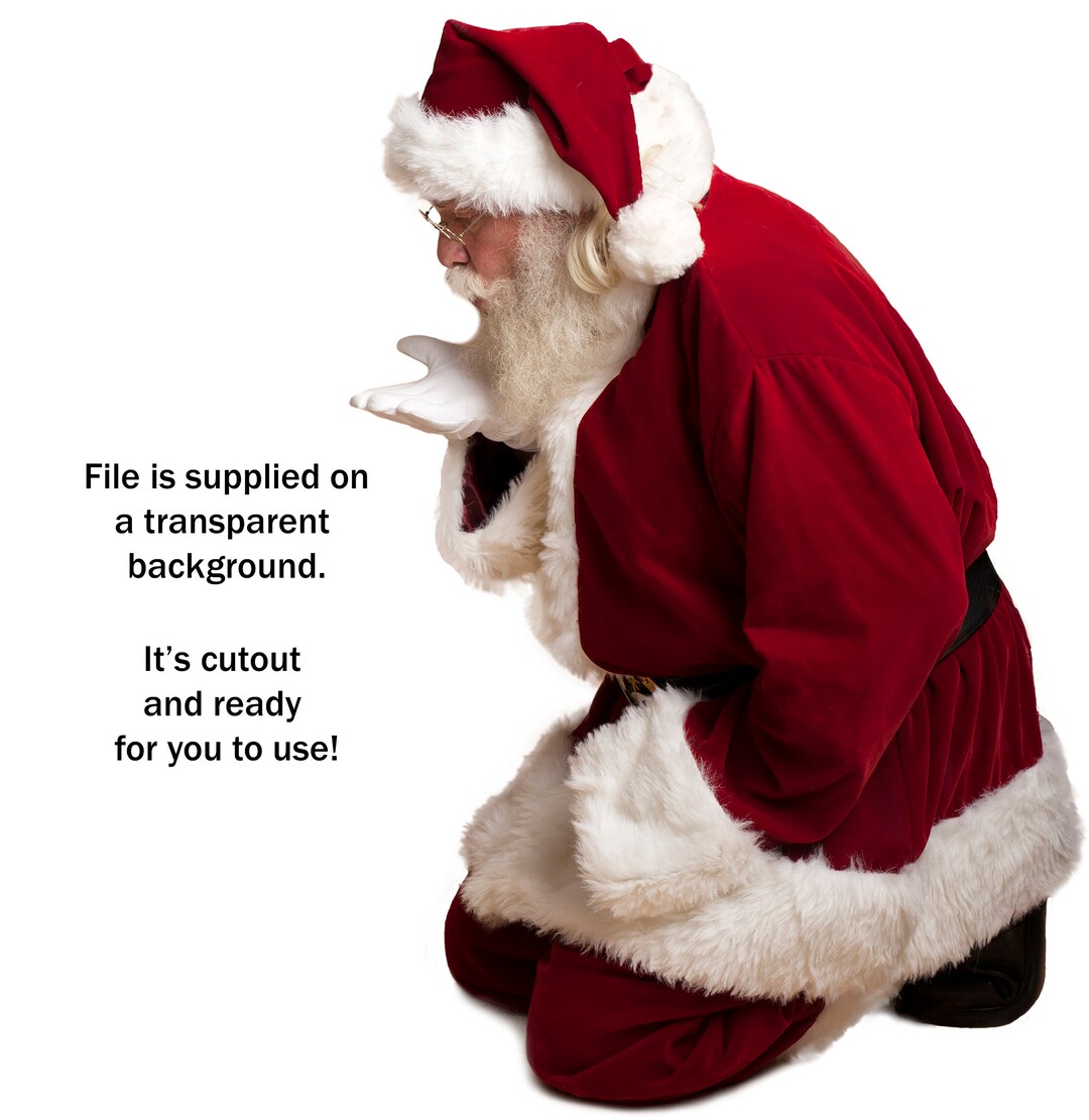 Santa Digital Backdrop, Santa Digital, Santa Overlay, Christmas Digital ...