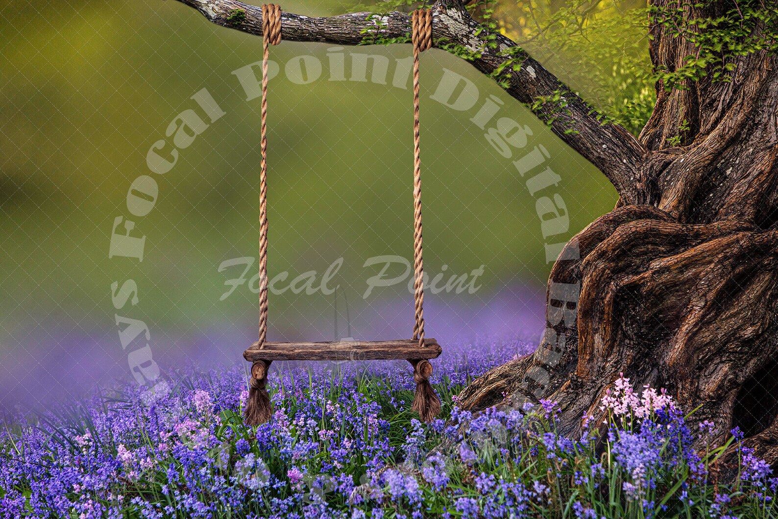 Enchanted Tree Digital Backdrop Enchanted Tree Swing for - Etsy