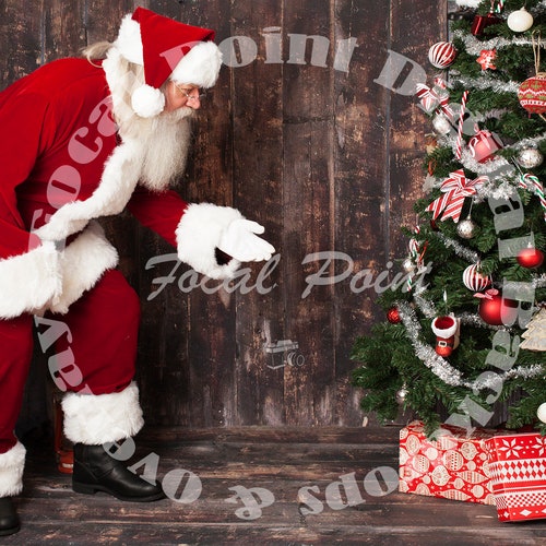 Santa Digital Backdrop Christmas Scene Christmas Digital - Etsy