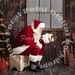 Santa Digital Backdrop Christmas Scene Christmas Digital - Etsy