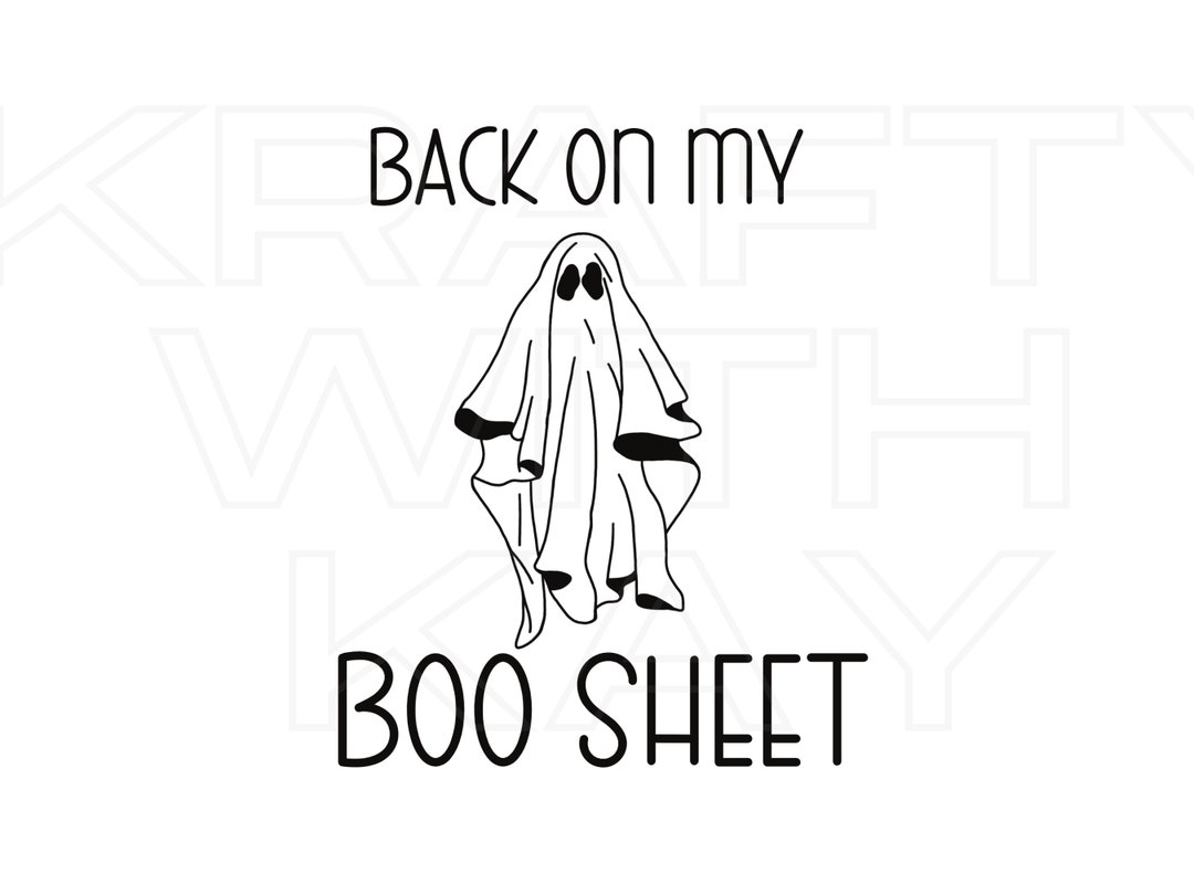 Back on My Boo Sheet Png - Etsy
