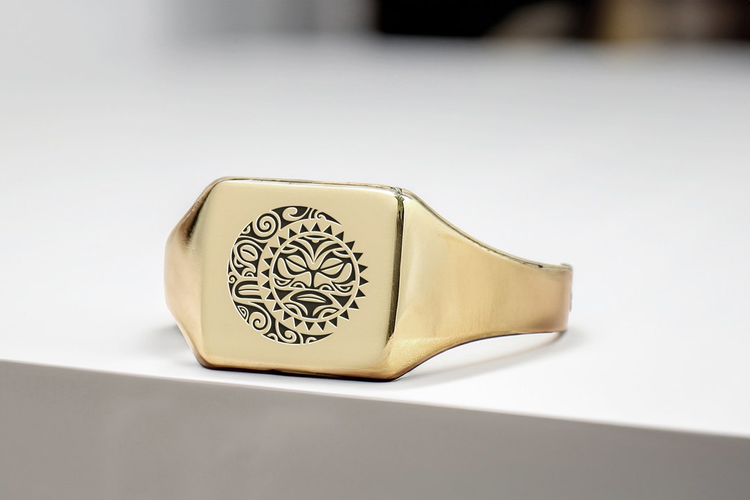 14k Gold Samoan Symbol Ring · Polynesian Ring · Heritage Ring · Samoa ...