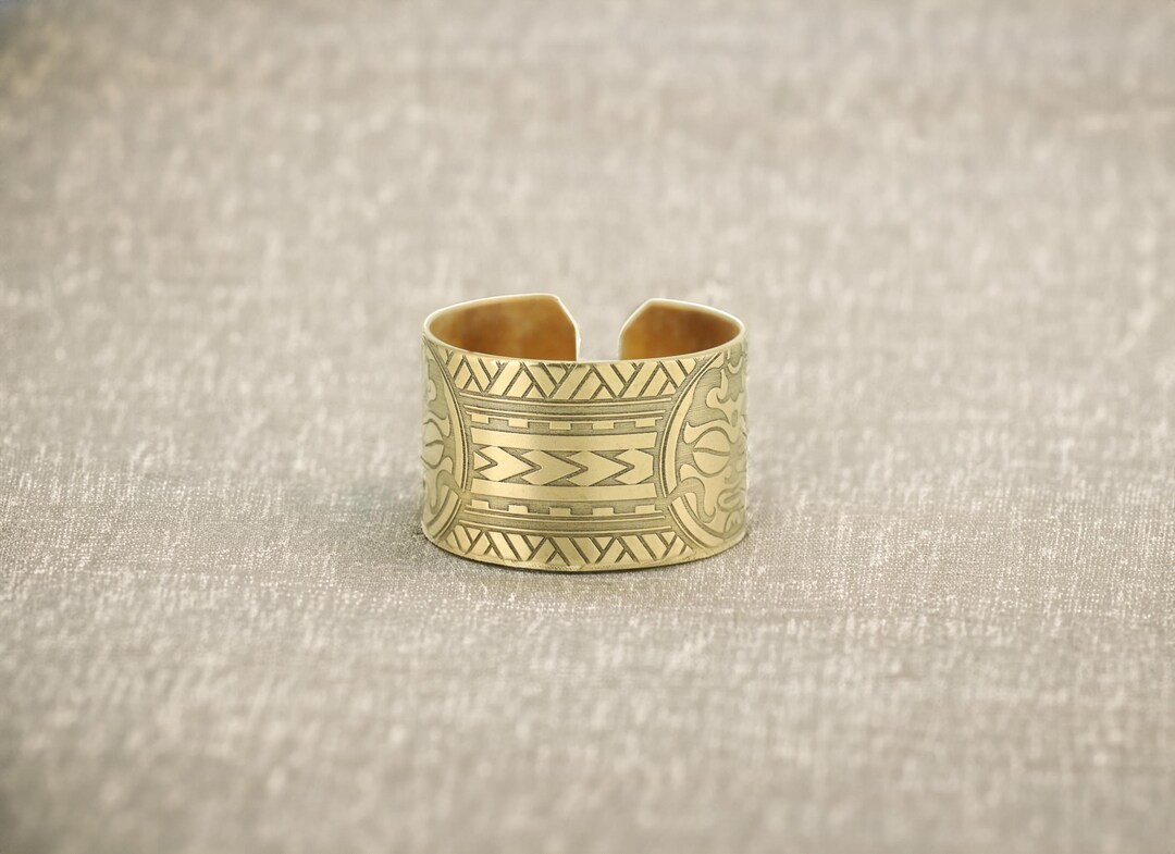 Polynesian Cuff Ring · Samoan Jewelry · Personalized Ring · Spiritual ...