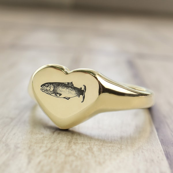 Salmon Ring - Etsy