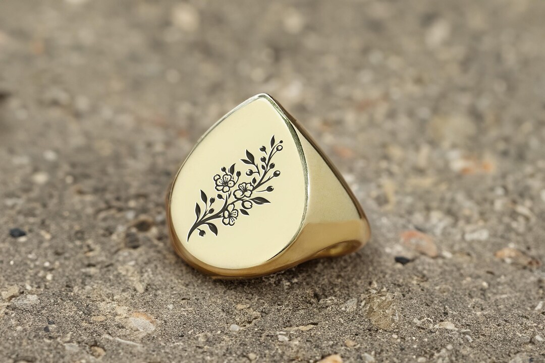 14k Gold Cherry Tree Ring · Traditional Japanese Ring · Blossom Cherry ...