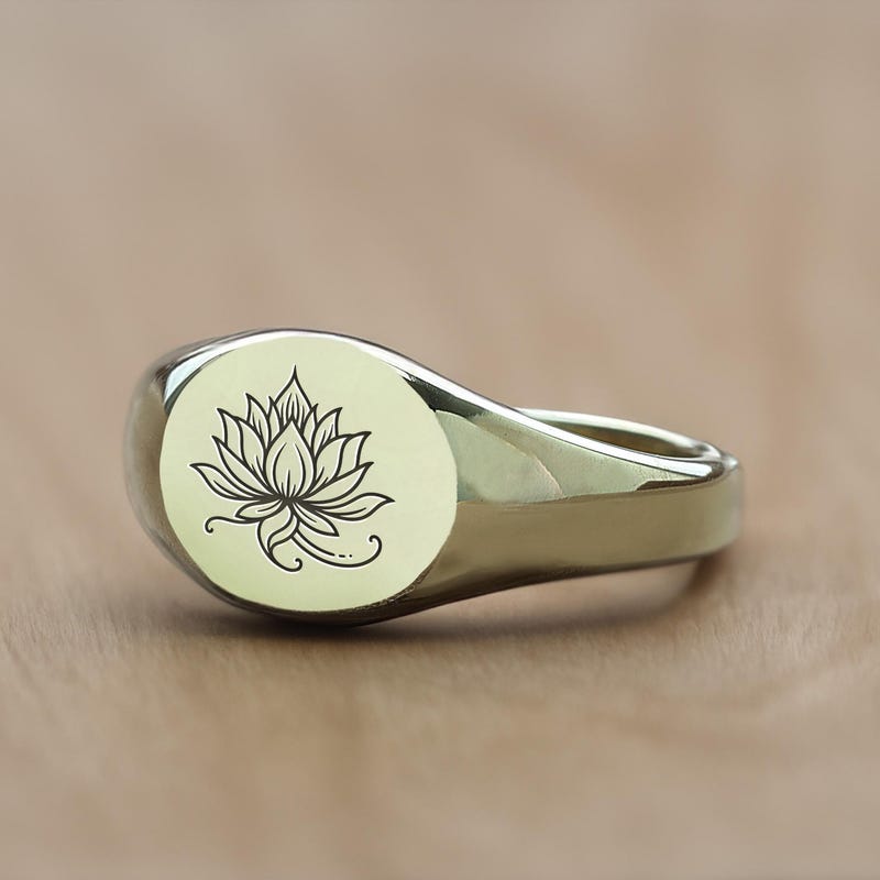 Lotus Ring - Etsy