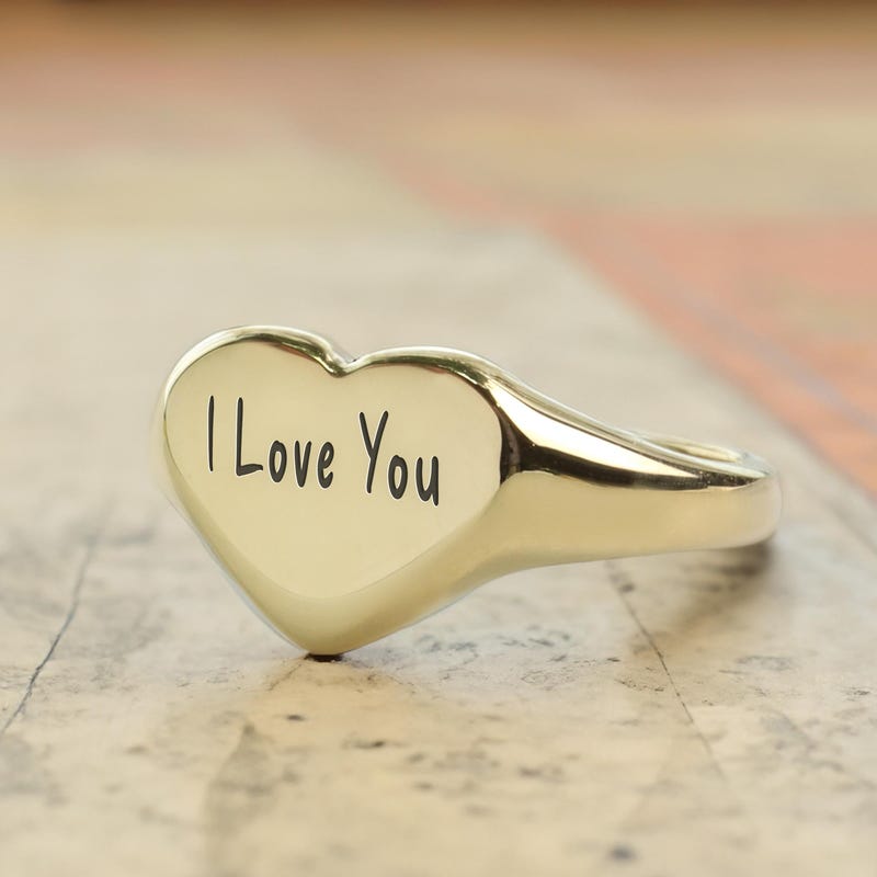 I Love You Ring - Etsy