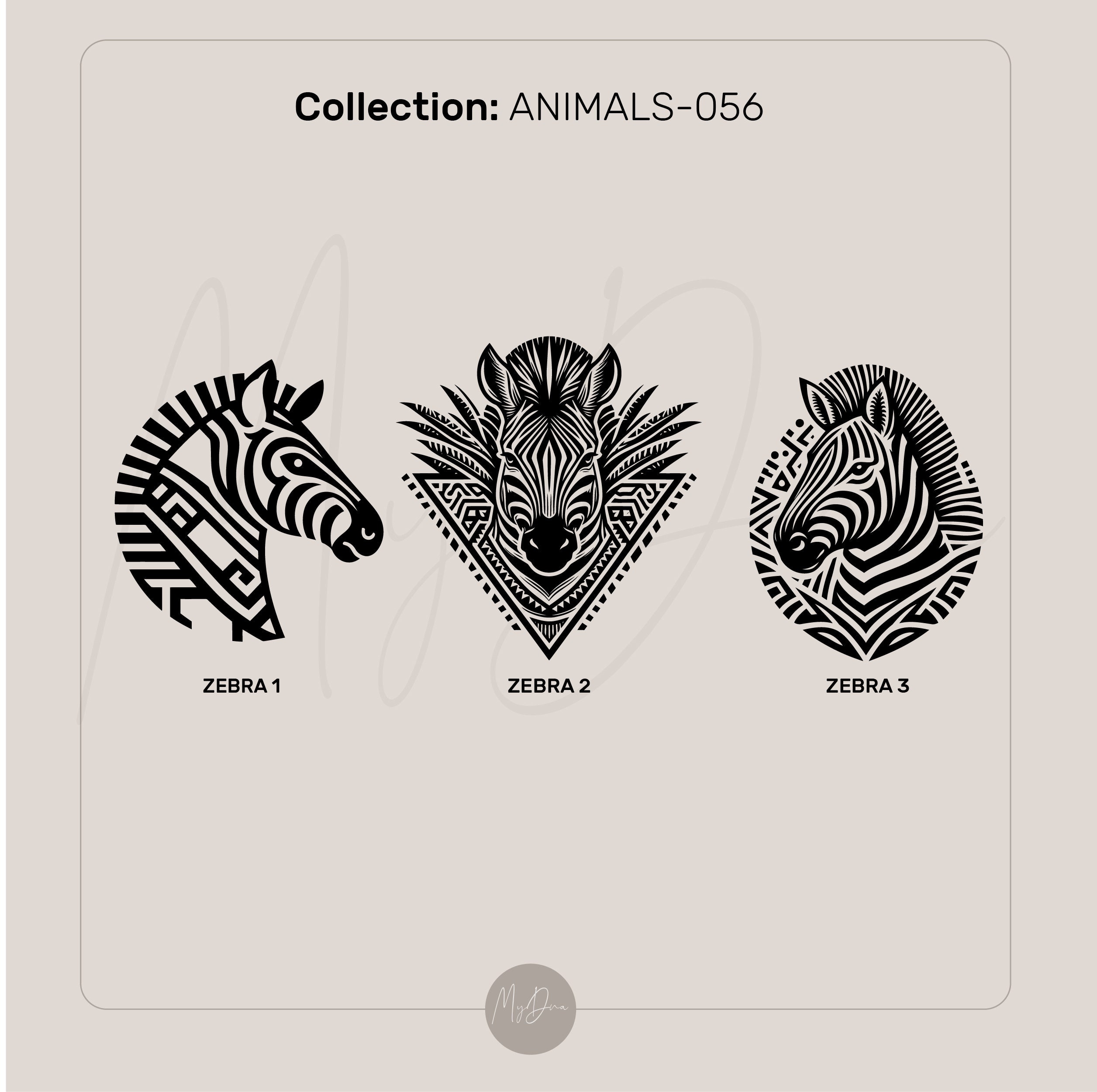 Wide Brushed Zebra Ring · Engraved Zebra Ring · Custom Zebra Ring ...
