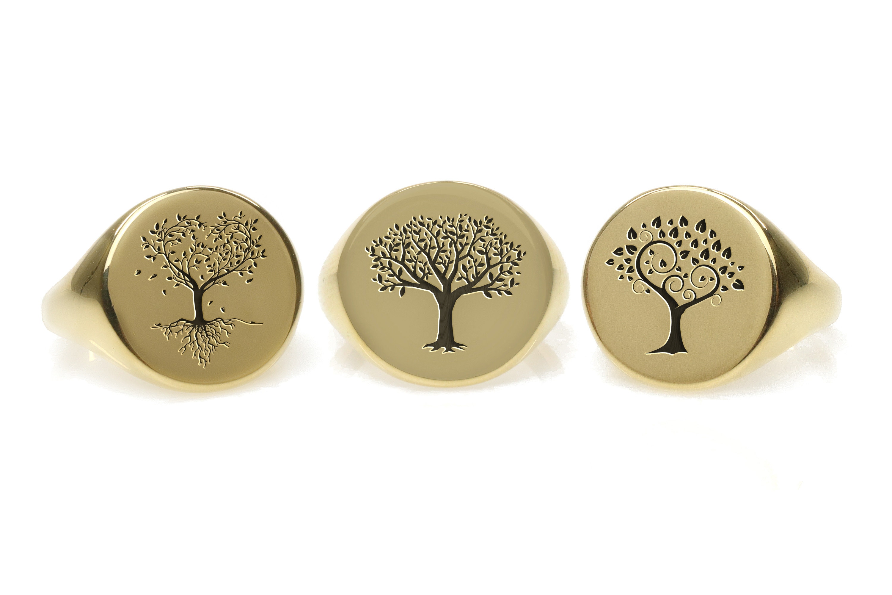 Tree of Life Ring · Tree Signet Ring · Spiritual Ring · Engraved Tree ...