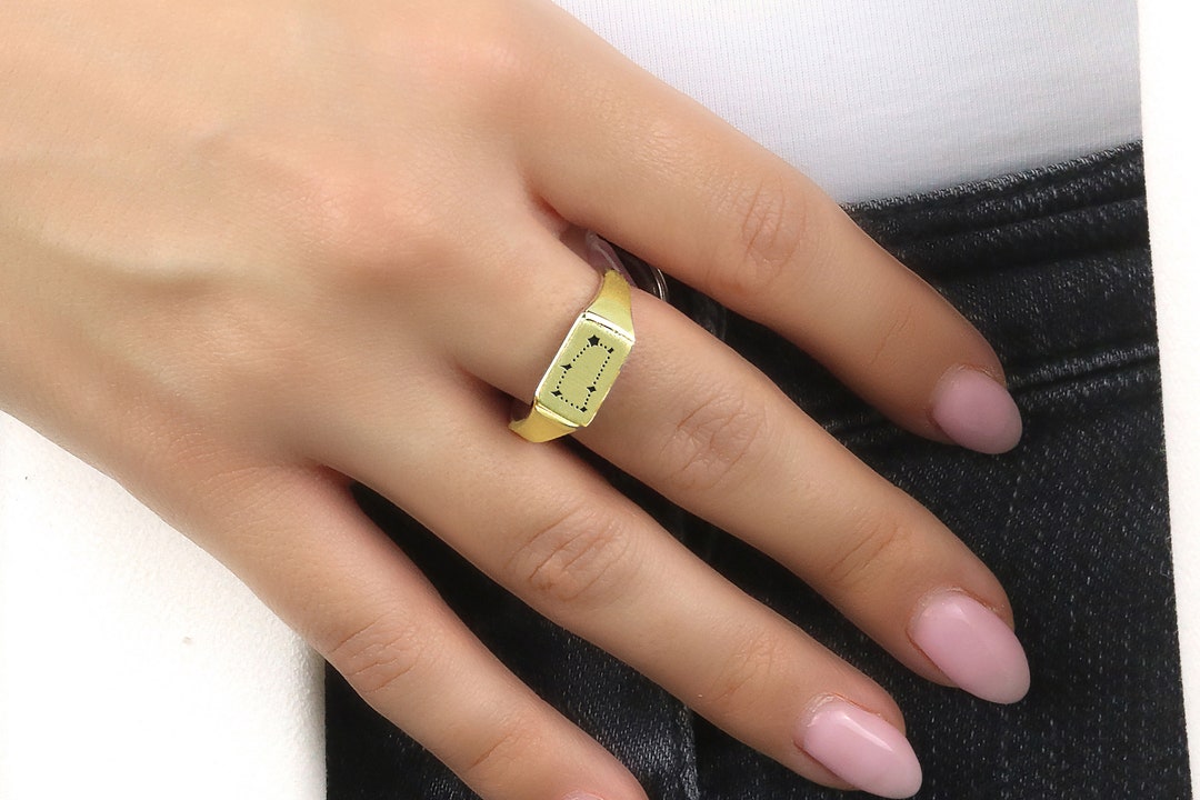 Custom Starmap Zodiac Ring · Birth Month Ring · Personalized Ring ...
