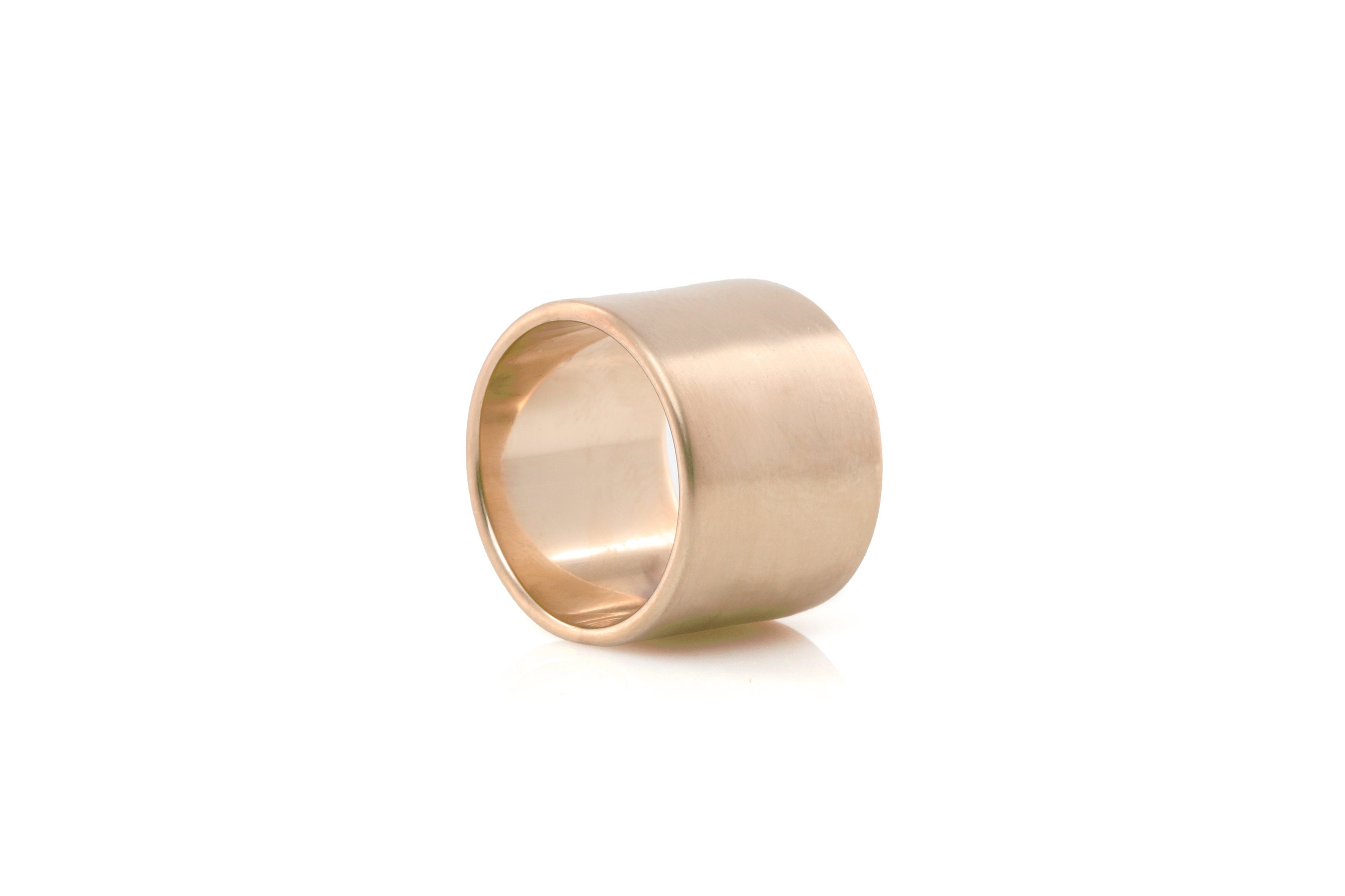 Matte Gold Wedding Ring · Custom Wedding Band · 14k Gold Wedding Ring ...