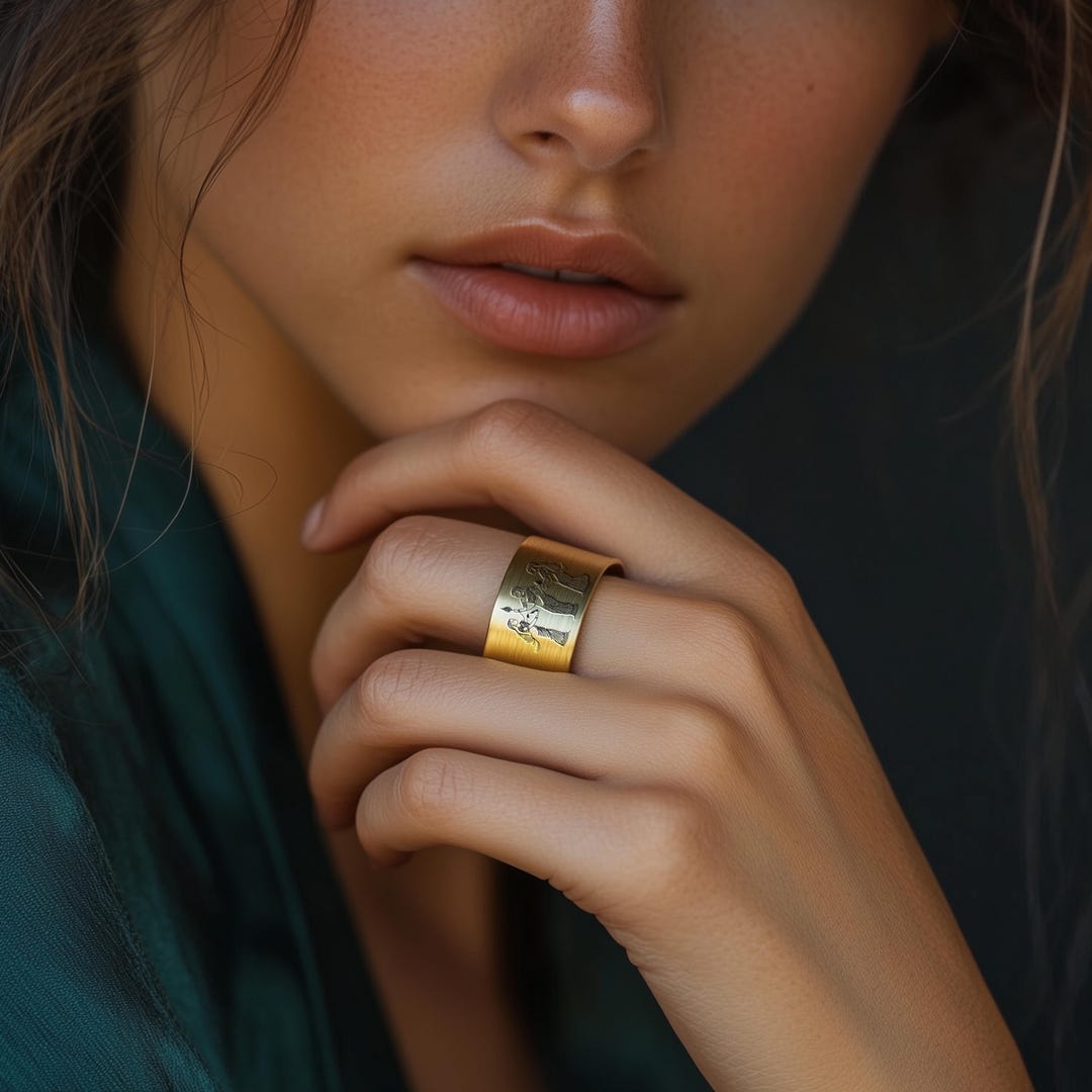 Custom Tribe Ring · Engraved Tribal Ring · Tribe Jewelry · Hindu Ring ...
