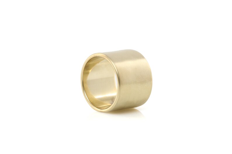 Matte Gold Wedding Ring · Custom Wedding Band · 14k Gold Wedding Ring ...