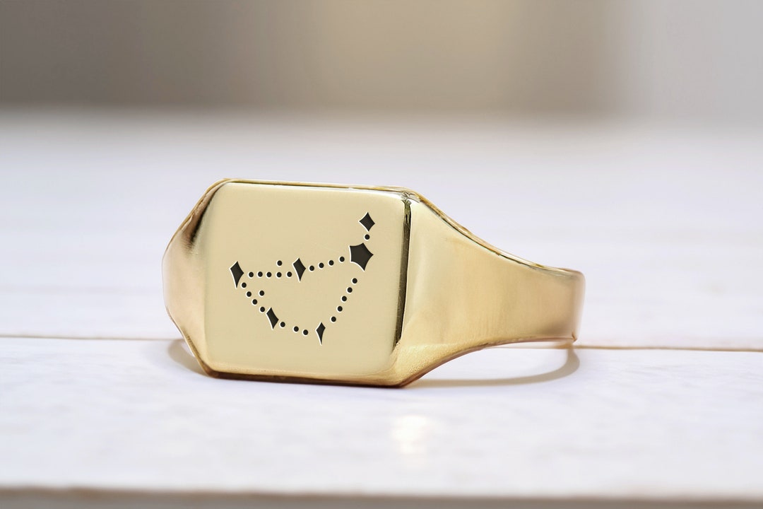 Custom Star Map Ring · Capricornus Star Map Ring · Astrology Ring ...