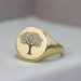 Tree of Life Ring · Tree Signet Ring · Spiritual Ring · Engraved Tree ...