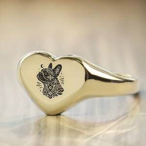 Engraved French Bulldog Ring · Custom Dog Ring · Personalized Dog Ring ...