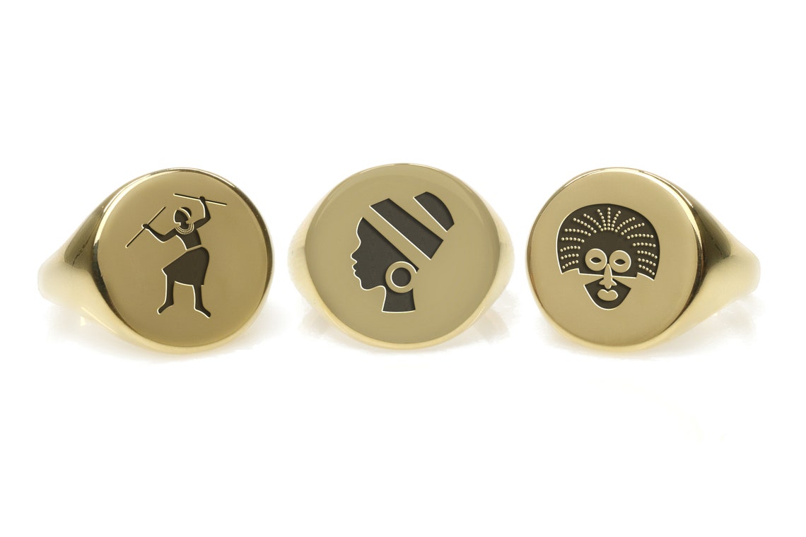 African Tribal Ring · African Signet Ring · Heritage Ring · Unisex ...