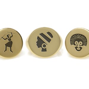 African Tribal Ring · African Signet Ring · Heritage Ring · Unisex ...
