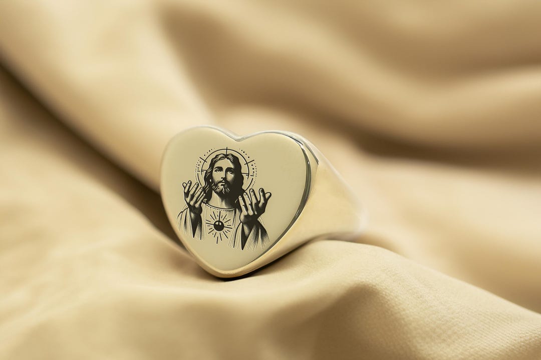 Lord Jesus Gold Signet Ring · Christianity Ring · Spiritual Ring ...