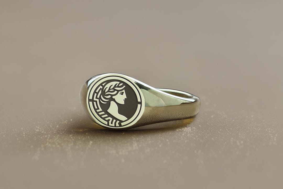 Greek Goddess Signet Ring · Mythical Ring · Feminin Ring · Gift for Her ...