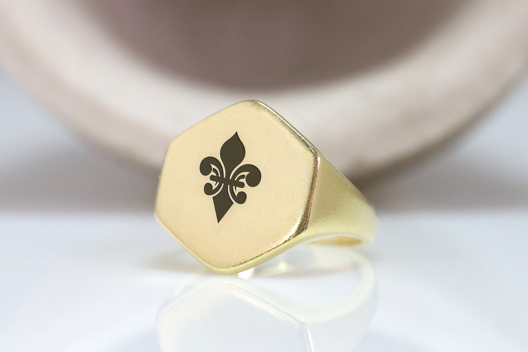 Heraldic Ring · Heraldic Signet Ring · Family Crest Ring · Hexagon Ring ...