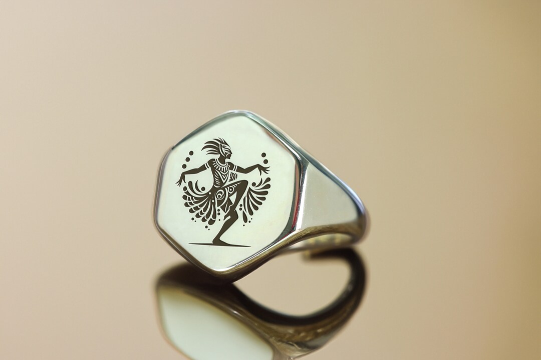 Traditional African Signet Ring · Personalized African Ring · Hexagon ...