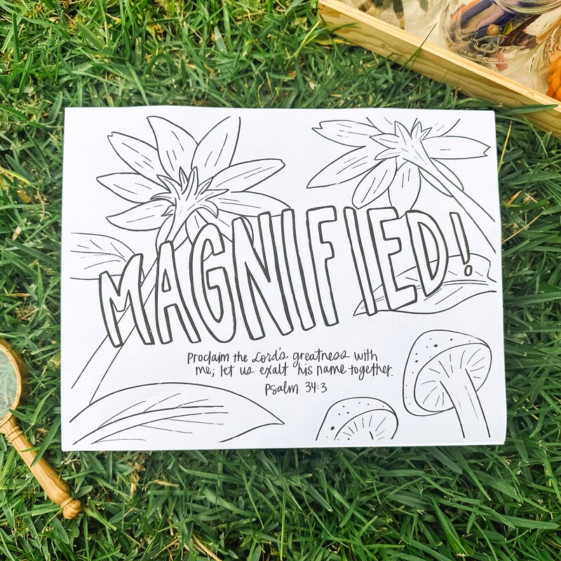 Magnified Vbs 2025 Coloring Sheets - Etsy