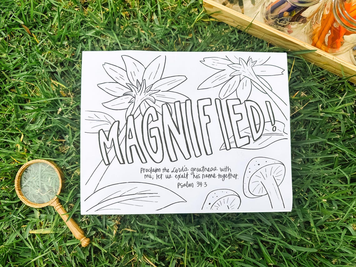 Magnified! VBS 2025 Printable Coloring Pages - Etsy