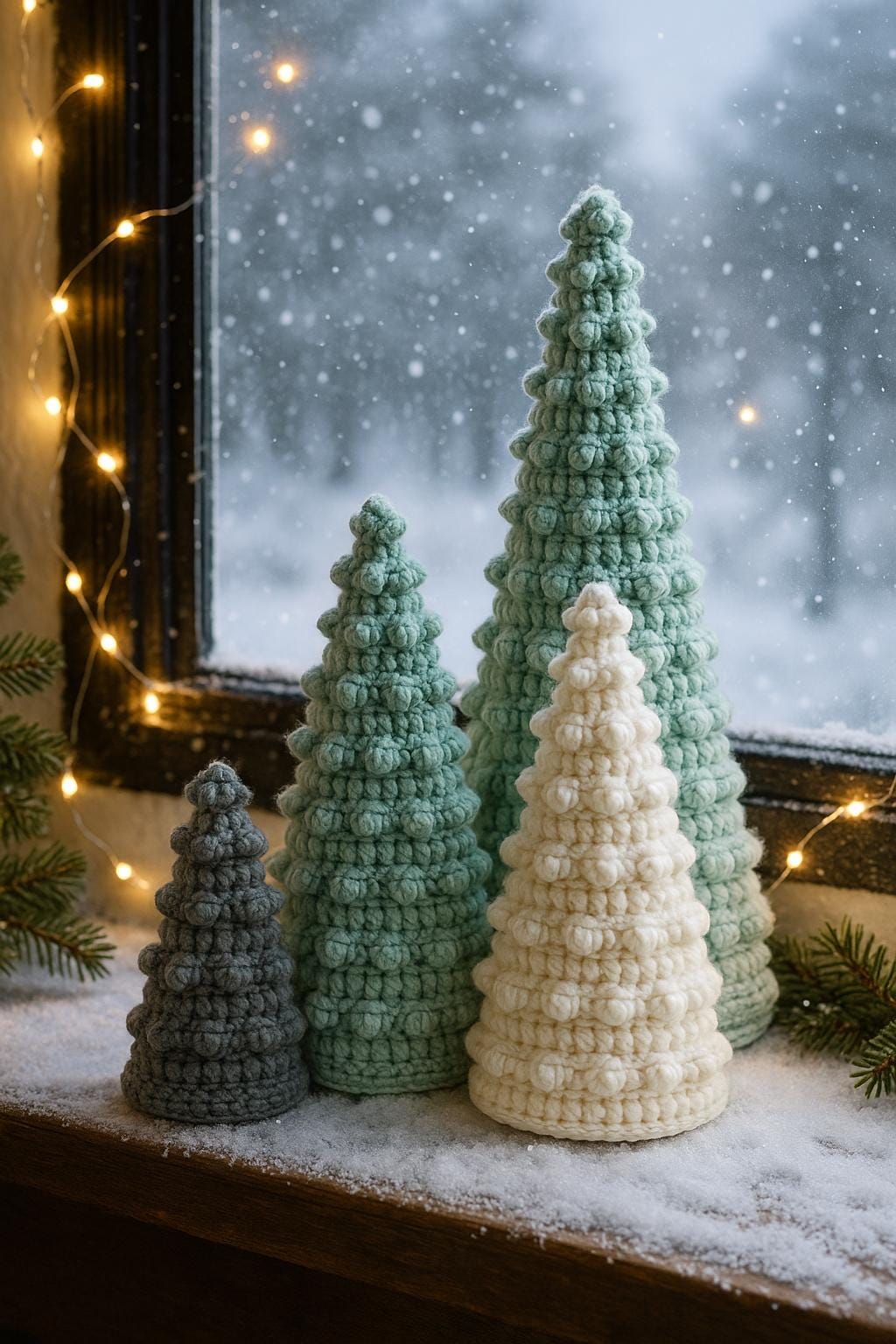 Bobble Christmas Tree Crochet Pattern: 3 Sizes, Beginner Holiday Decor ...