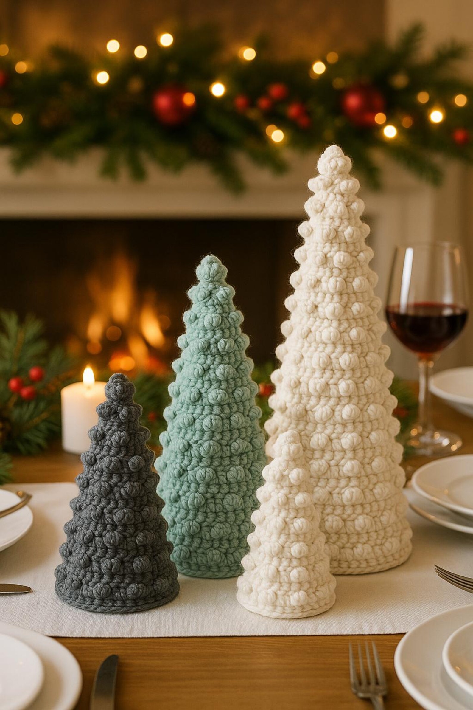 Bobble Christmas Tree Crochet Pattern: 3 Sizes, Beginner Holiday Decor ...