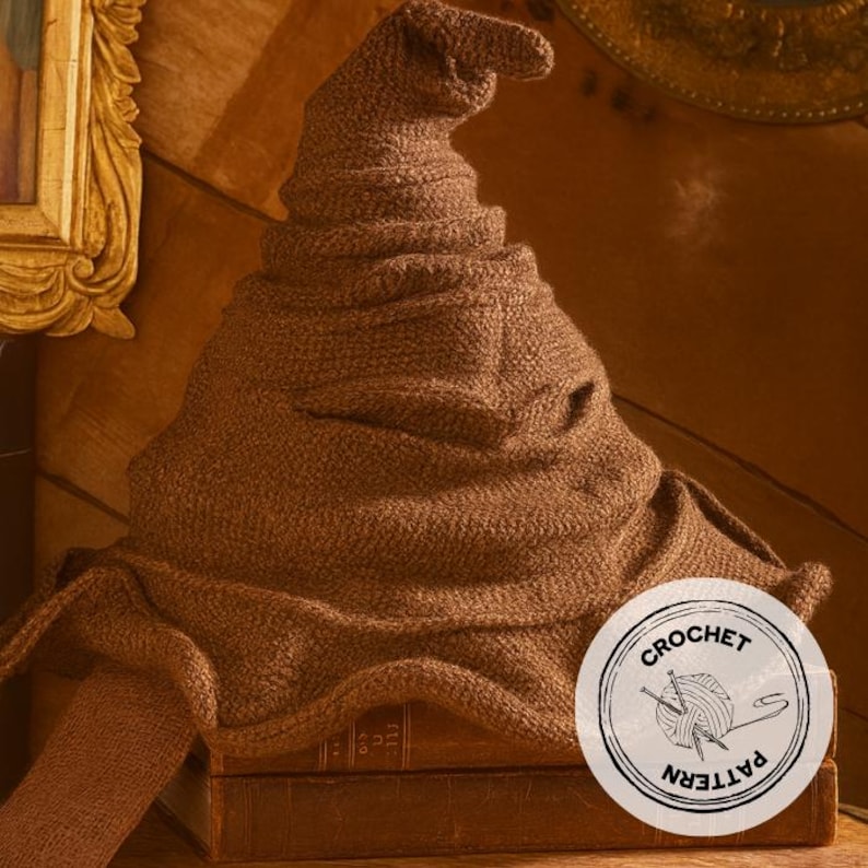 Crochet Sorting Hat Pattern PDF - Wizard Hat Digital Download ...
