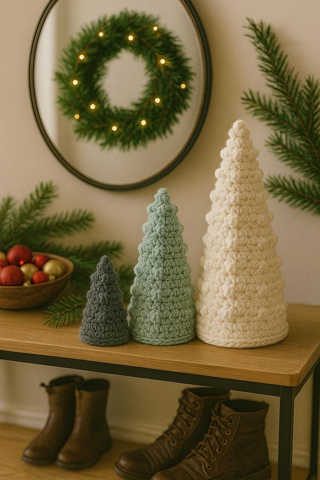 Bobble Christmas Tree Crochet Pattern: 3 Sizes, Beginner Holiday Decor ...