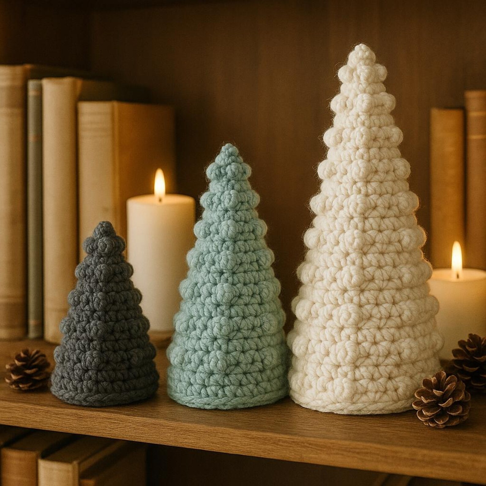 Bobble Christmas Tree Crochet Pattern: 3 Sizes, Beginner Holiday Decor ...