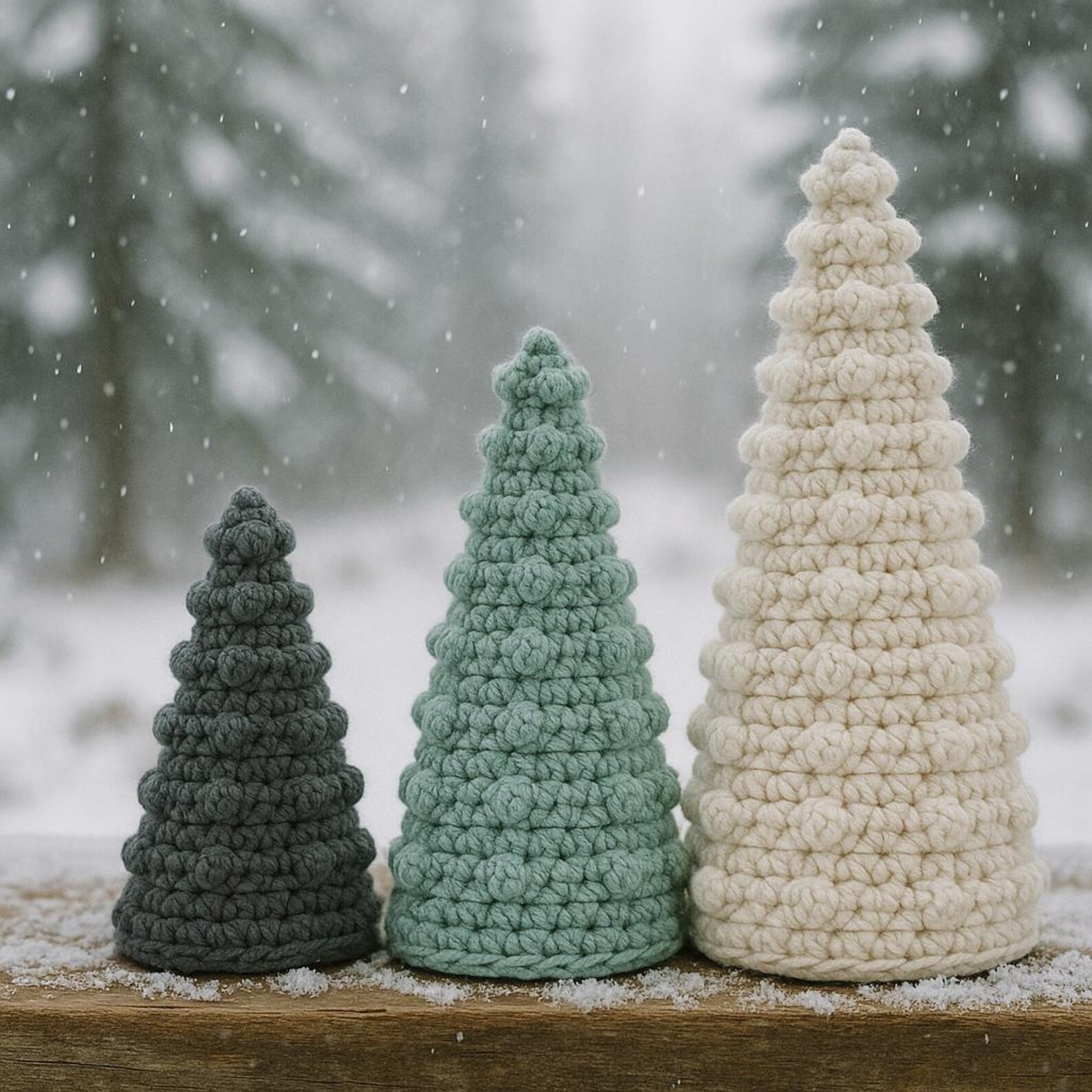 Bobble Christmas Tree Crochet Pattern: 3 Sizes, Beginner Holiday Decor ...
