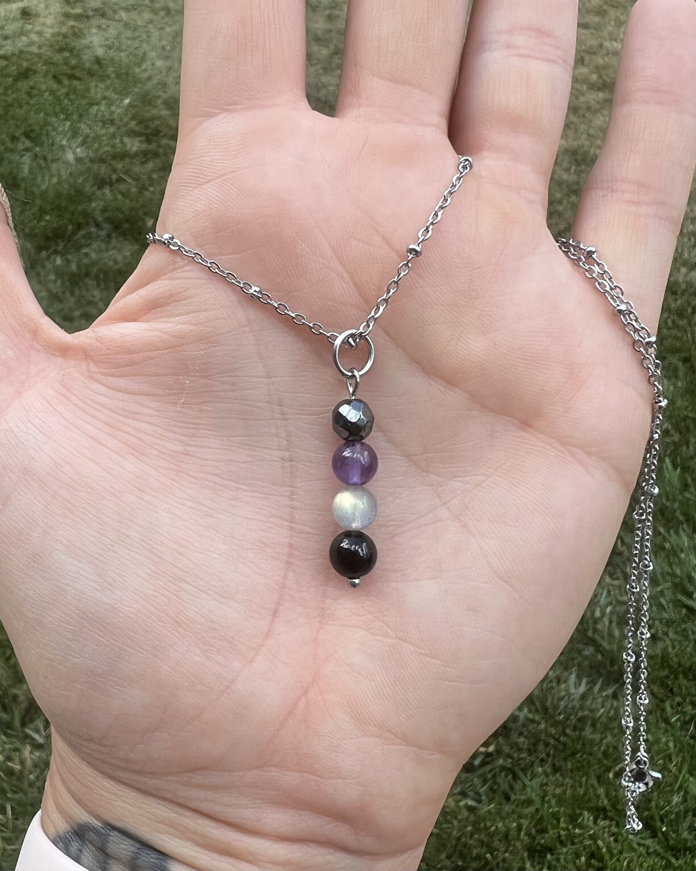 Dainty Empath Protection Necklace. Minimalist Empath Pendant. - Etsy