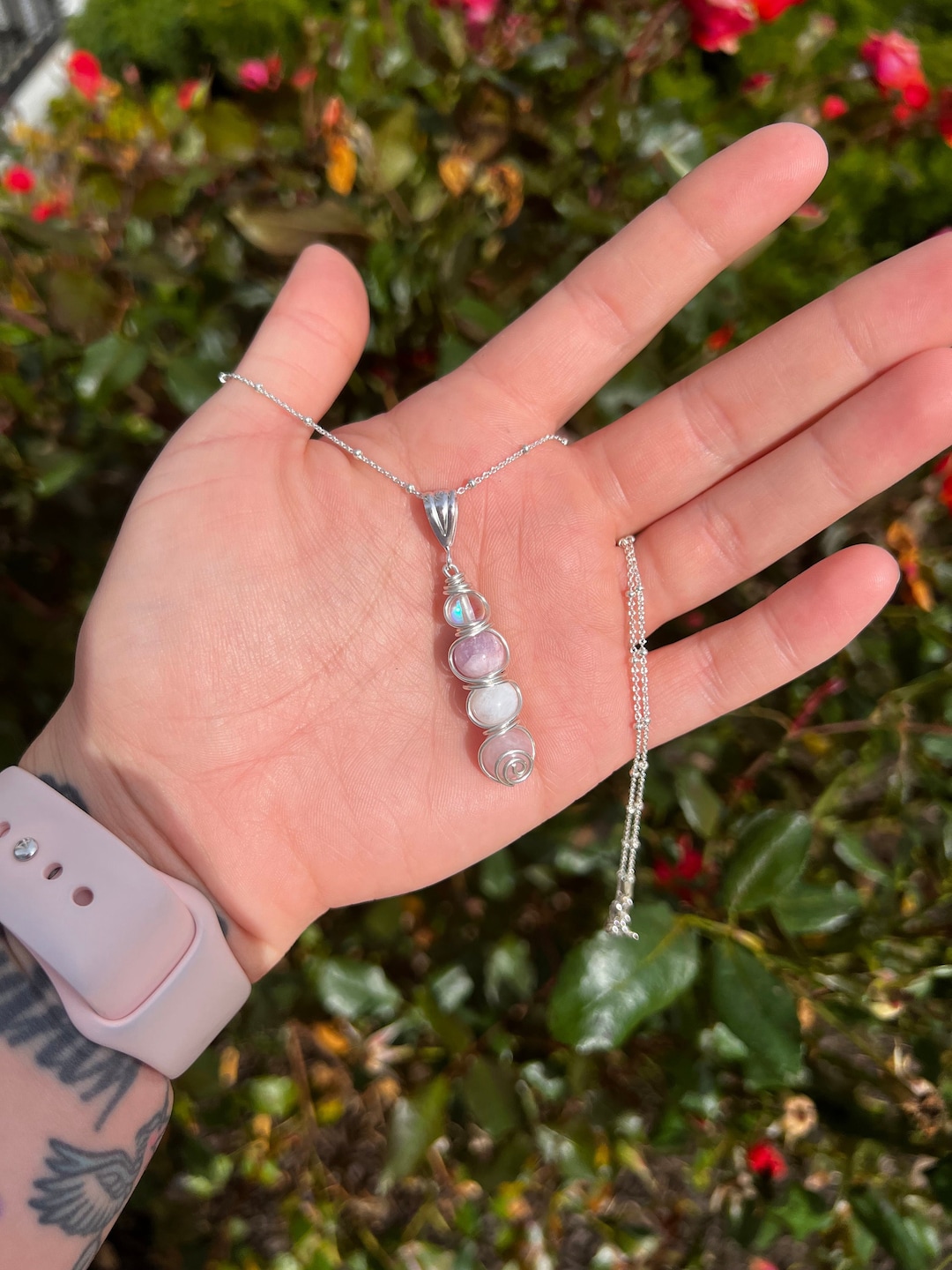 SELF-LOVE Necklace. Reminder to Love Yourself First. Angel Aura Quartz ...