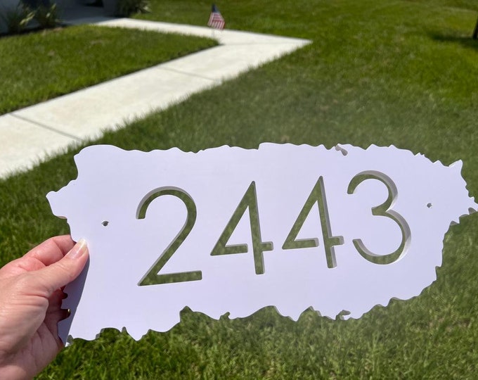 Puerto Rico Map Custom House Number |home Address Number| | Address ...